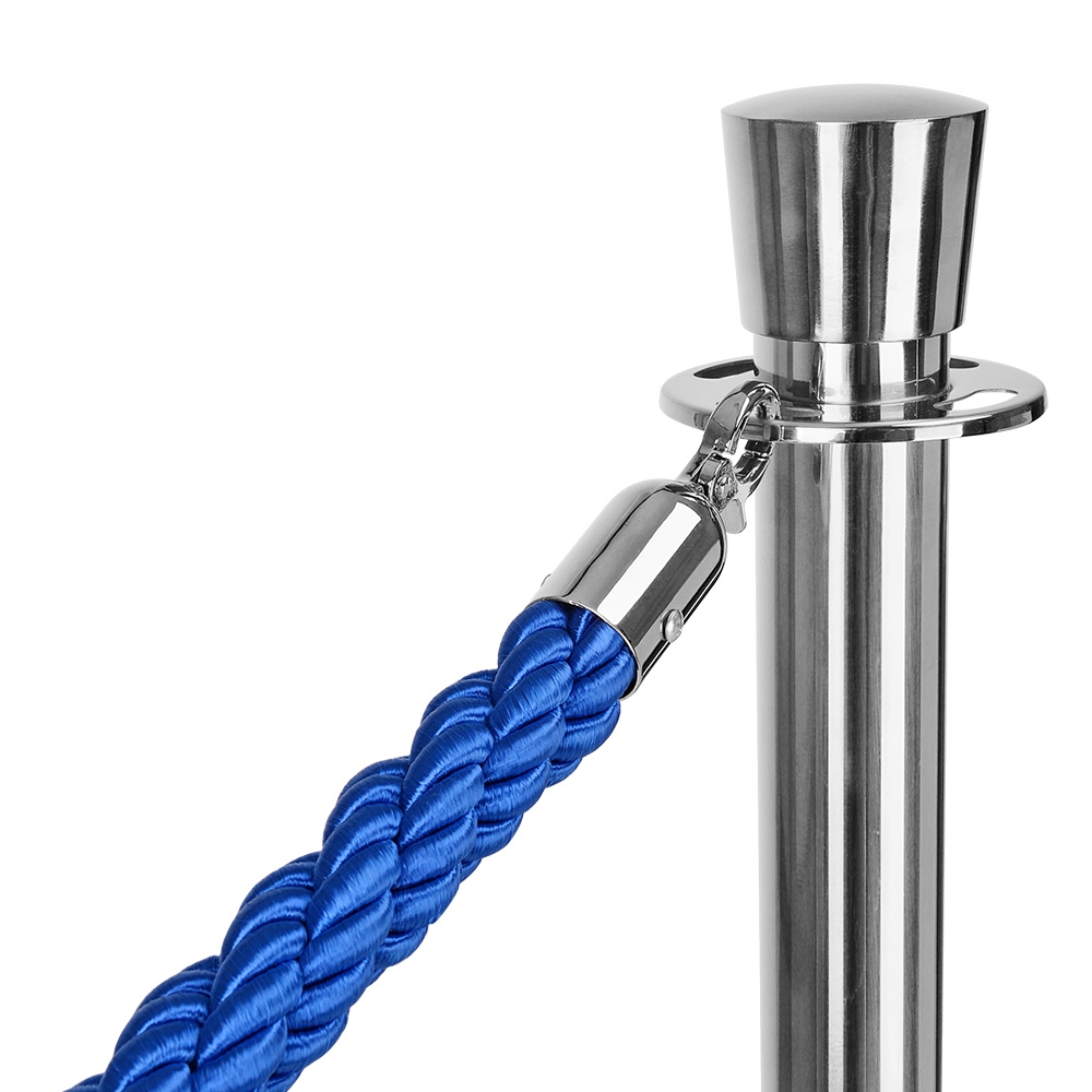 2m Blue Posts Ropes ¦ Slimline Warehouse