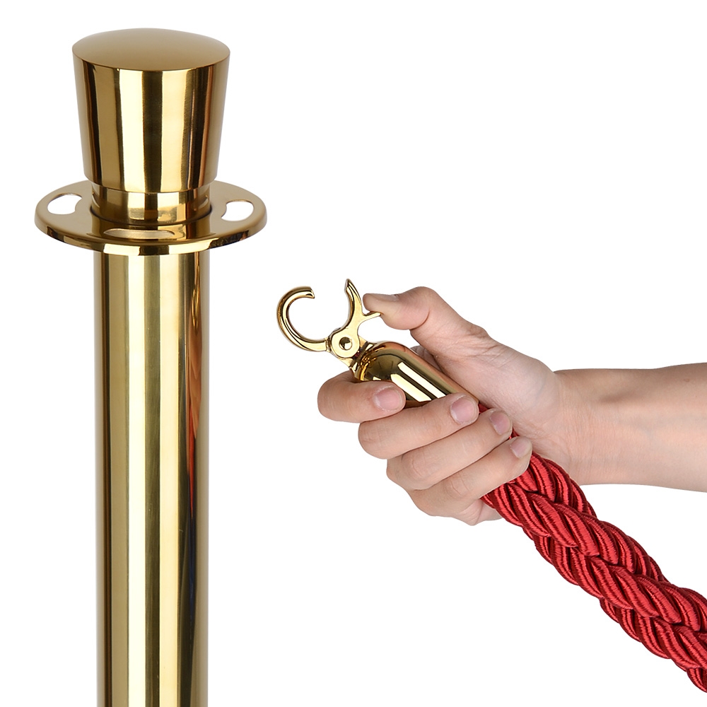 These Rope Barriers have a Braided Red Rope. The 1.2 Metre Length is ...