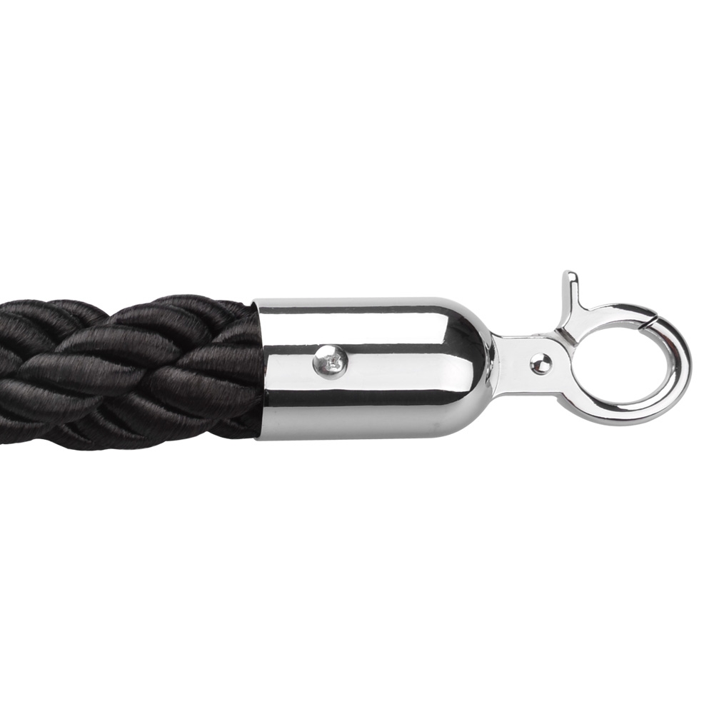 The Rope Stand has Silver Ends that Attach to Stanchions with Hooks ...