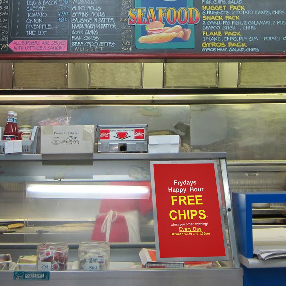 The A3 Frame Displays In Both Portrait And Landscape The Poster Sign