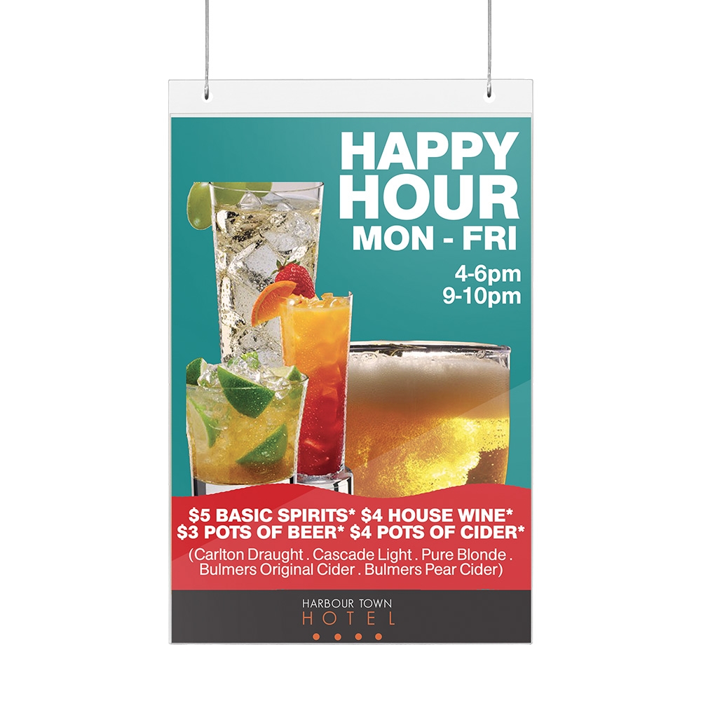 The Perspex Display is Single or Double Sided. The Acrylic Frame holds ...