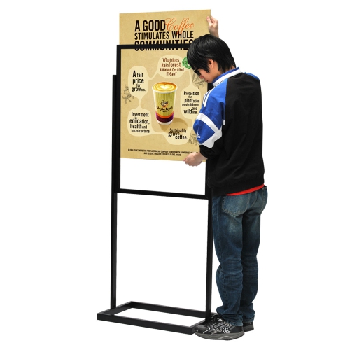 A2 Floor Stand Dual-Sided ¦ Slimline Warehouse