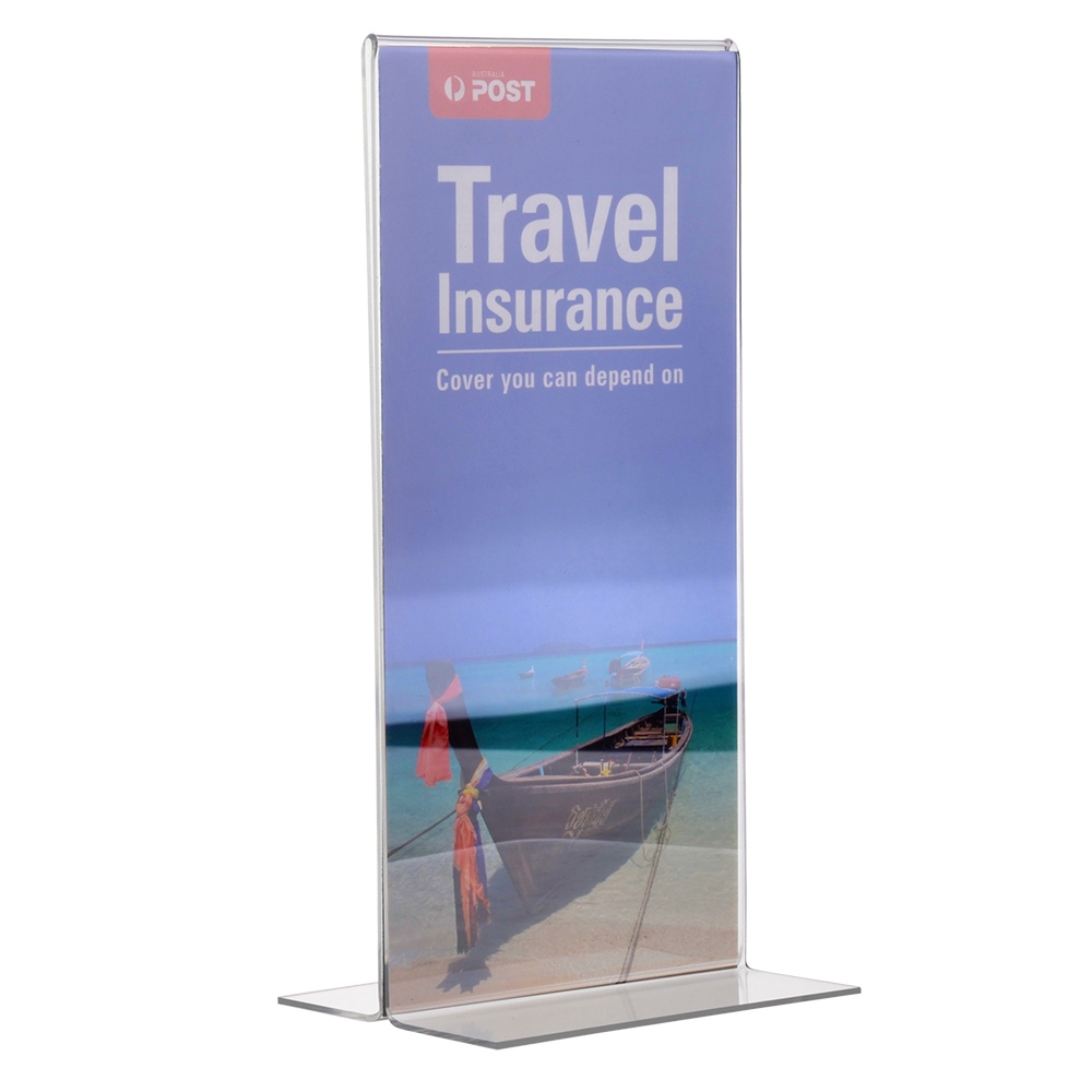 DL POP Displays- DL Portrait, Double Sided Acrylic Sign Holder