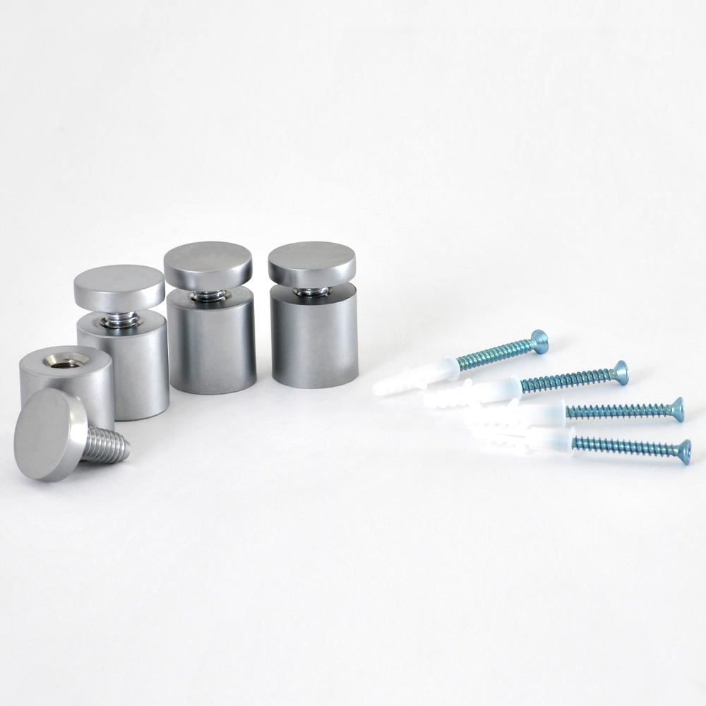 These Wall Mount Sign Holders have a Satin Silver Finish!