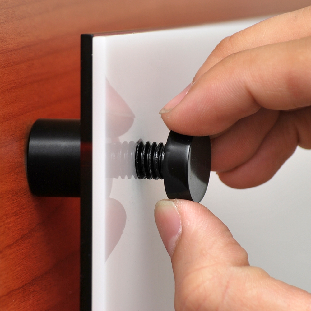 This Wall Display System has a Black Finish that Blends in with All ...