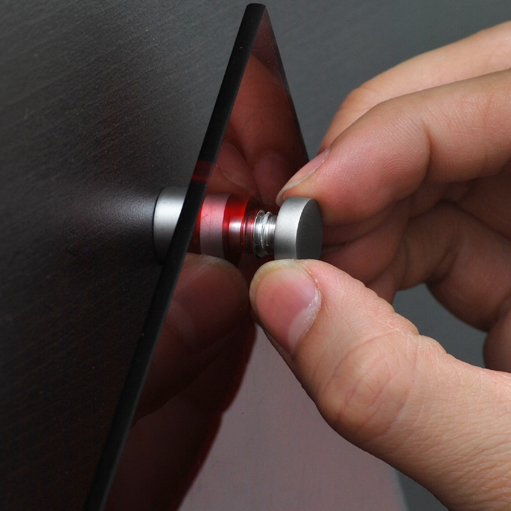 The Brass Standoff Allows Your Business to Display Signage Creatively.