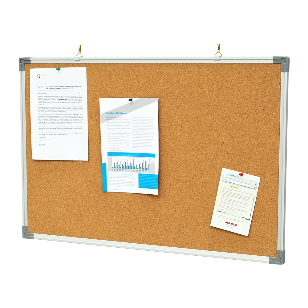 Message Boards have Safety Corners on Aluminium Frame.