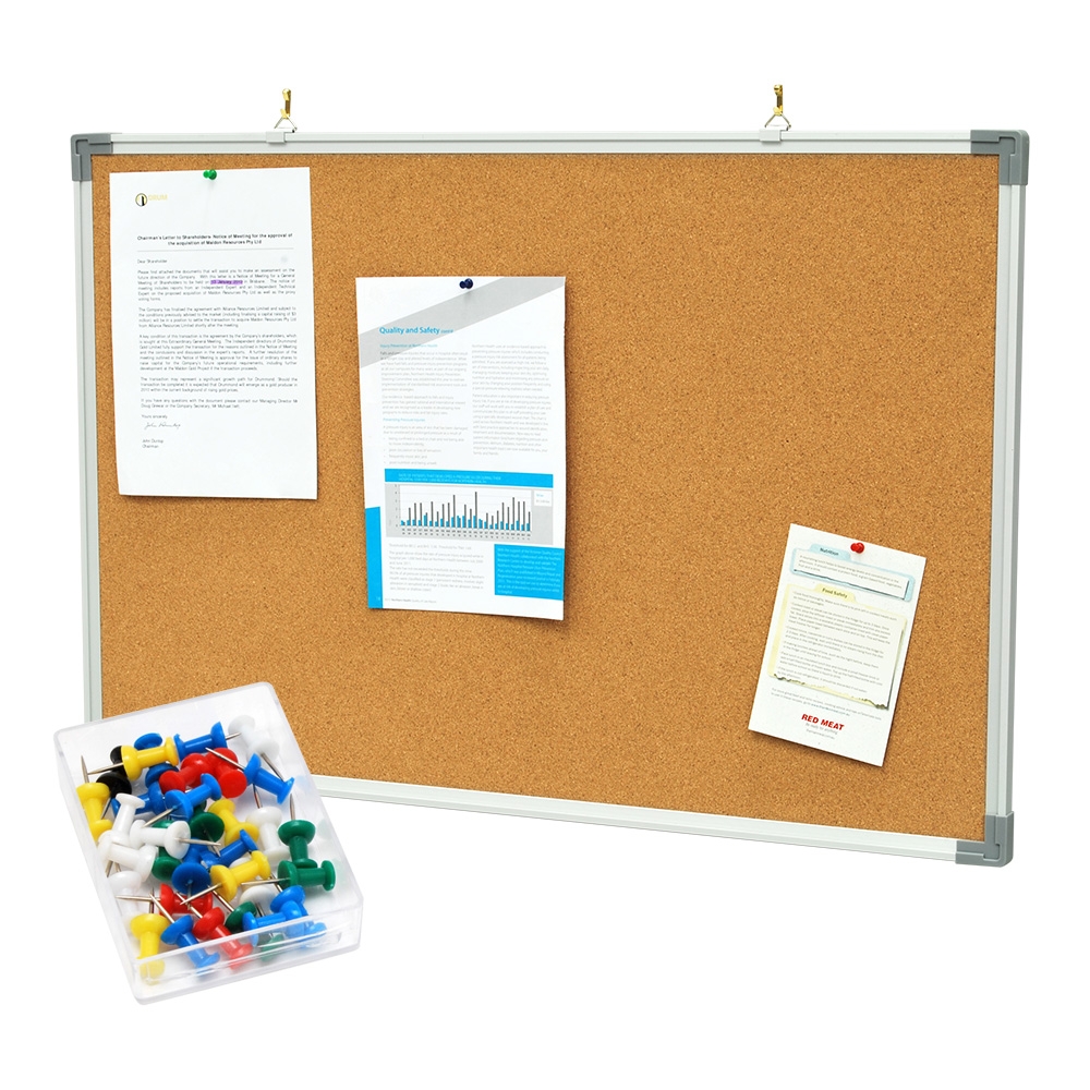 Tack Board – 60 x 90cm w/ 30 pins – Ships Same Day!