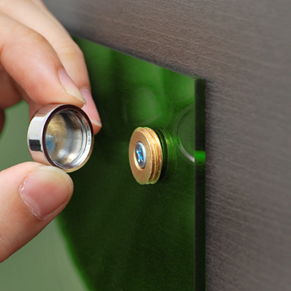 This Sign System uses Screw Caps for Mounting Signs!