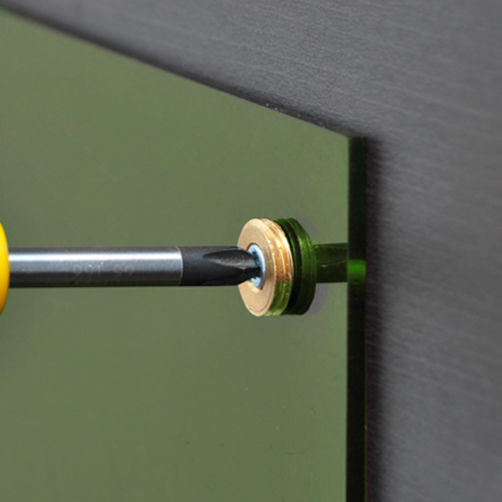 This Sign System uses Screw Caps for Mounting Signs!