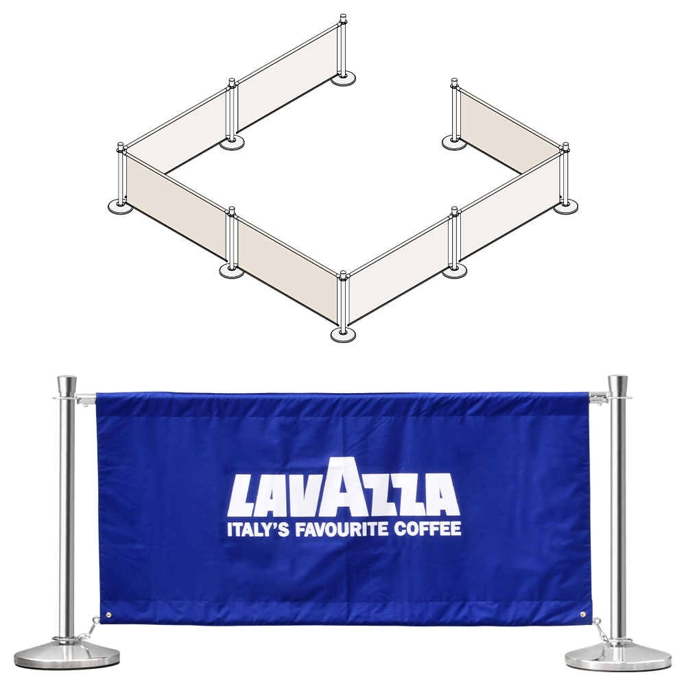 Restaurant Barriers are Digitally Printed with your Custom Graphics!