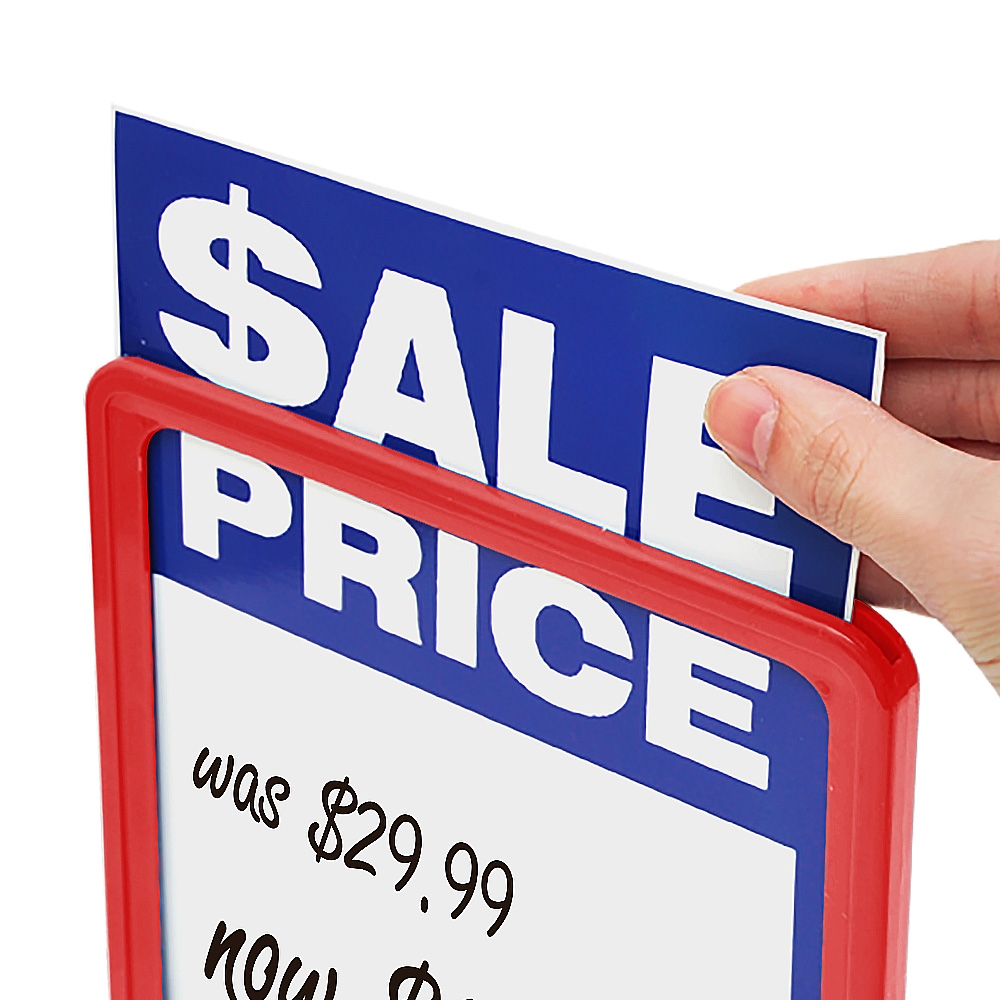 Signage in Red A5 for Retail Promotions and Pricing