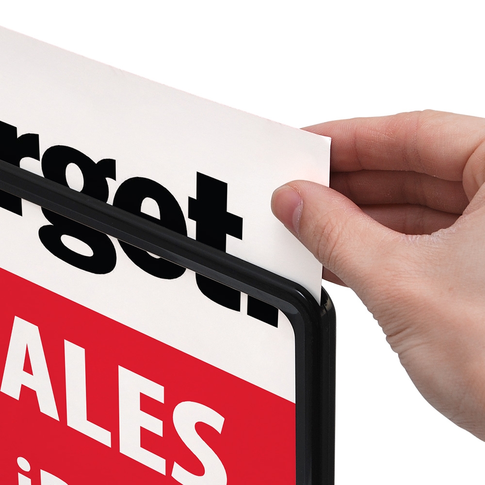Point of Sale Sign in Black A5 for Retail Store Display