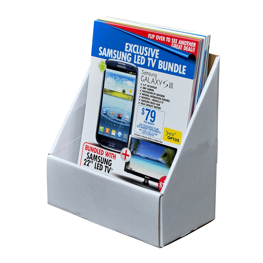 This Cardboard Display is Made of Recycled Cardboard for a Low Cost!