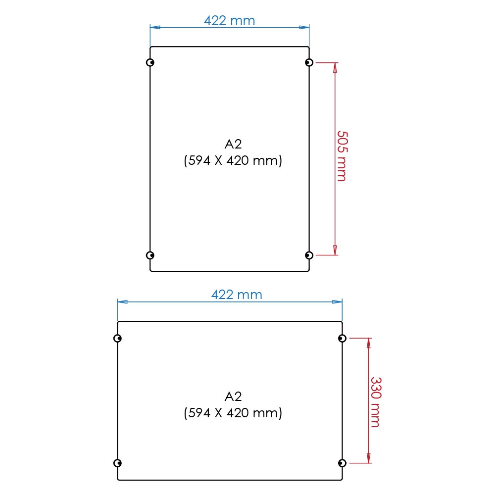 A2 Black Sign Board – Write-On Black Acrylic ¦ Slimline Warehouse