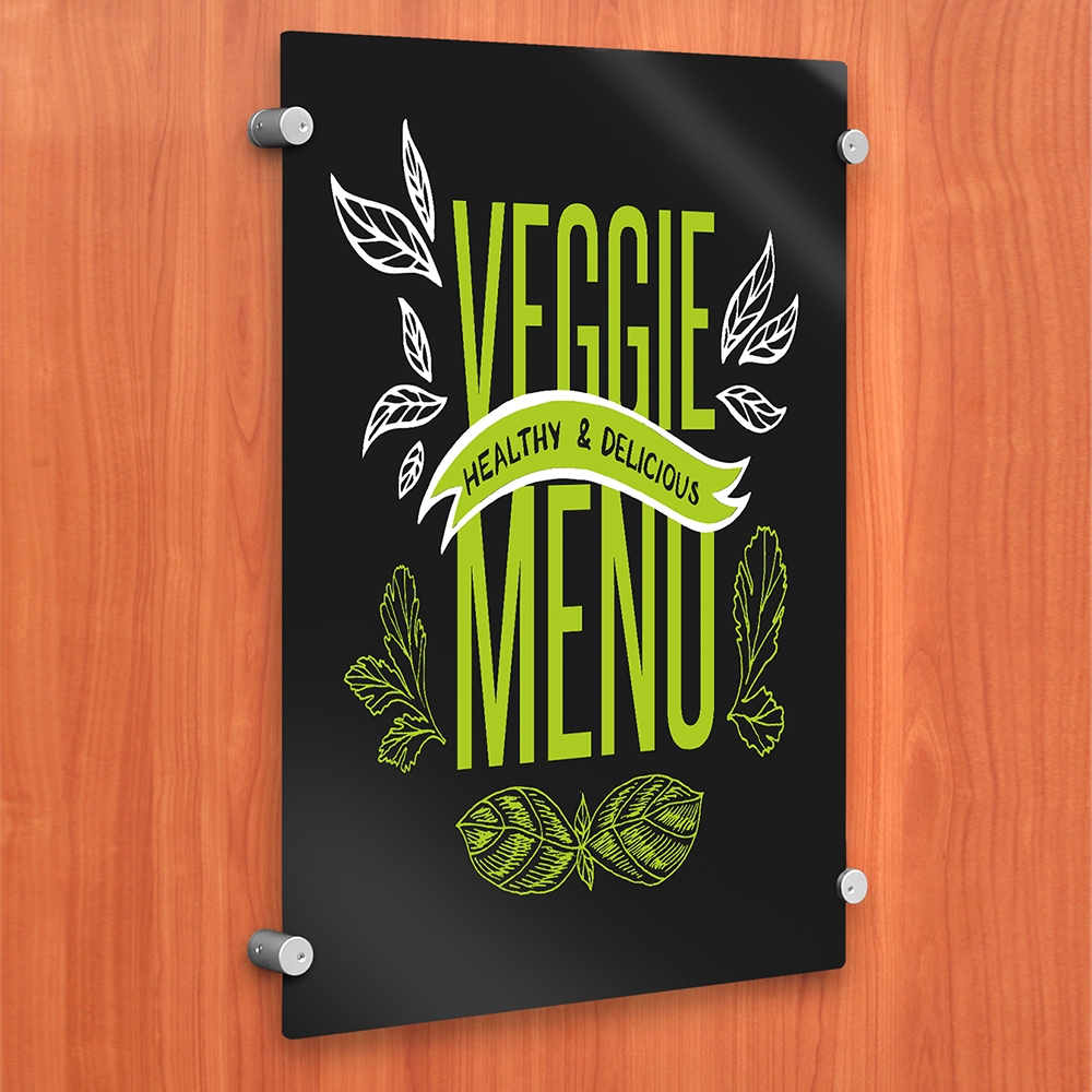 A2 Black Sign Board – Write-On Black Acrylic ¦ Slimline Warehouse