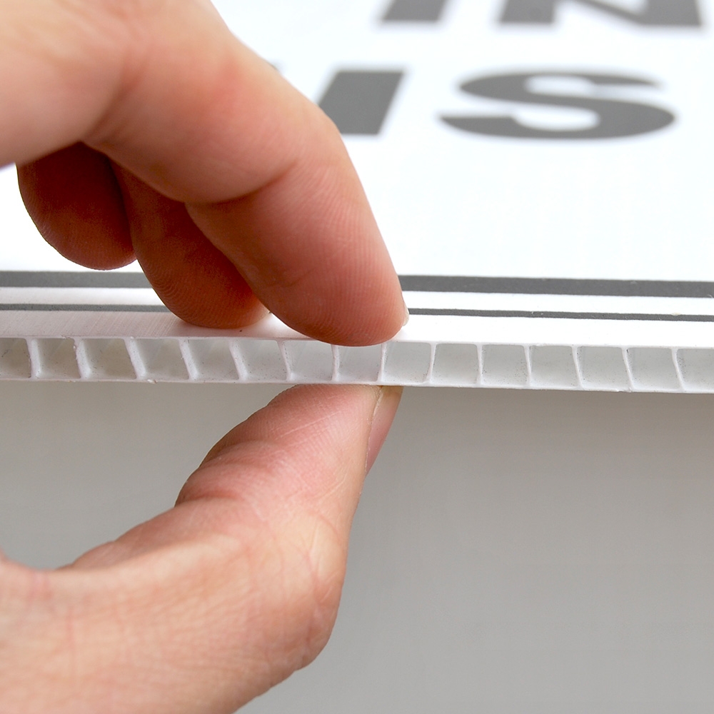 The Corflute Sign can Display Your Full Colour Custom Graphics!