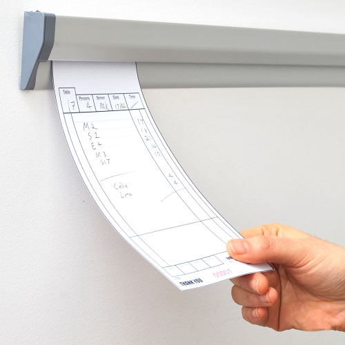 This Order Holder is Made from Aluminium for a Tough, Long-Lasting Display.