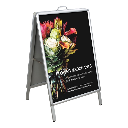 This A Frame displays an A1 Graphic to Promote Sales!