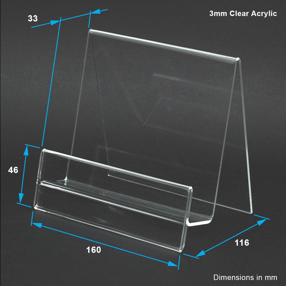 The Clear Plastic Holders Have Space for Custom Signage in the Front!