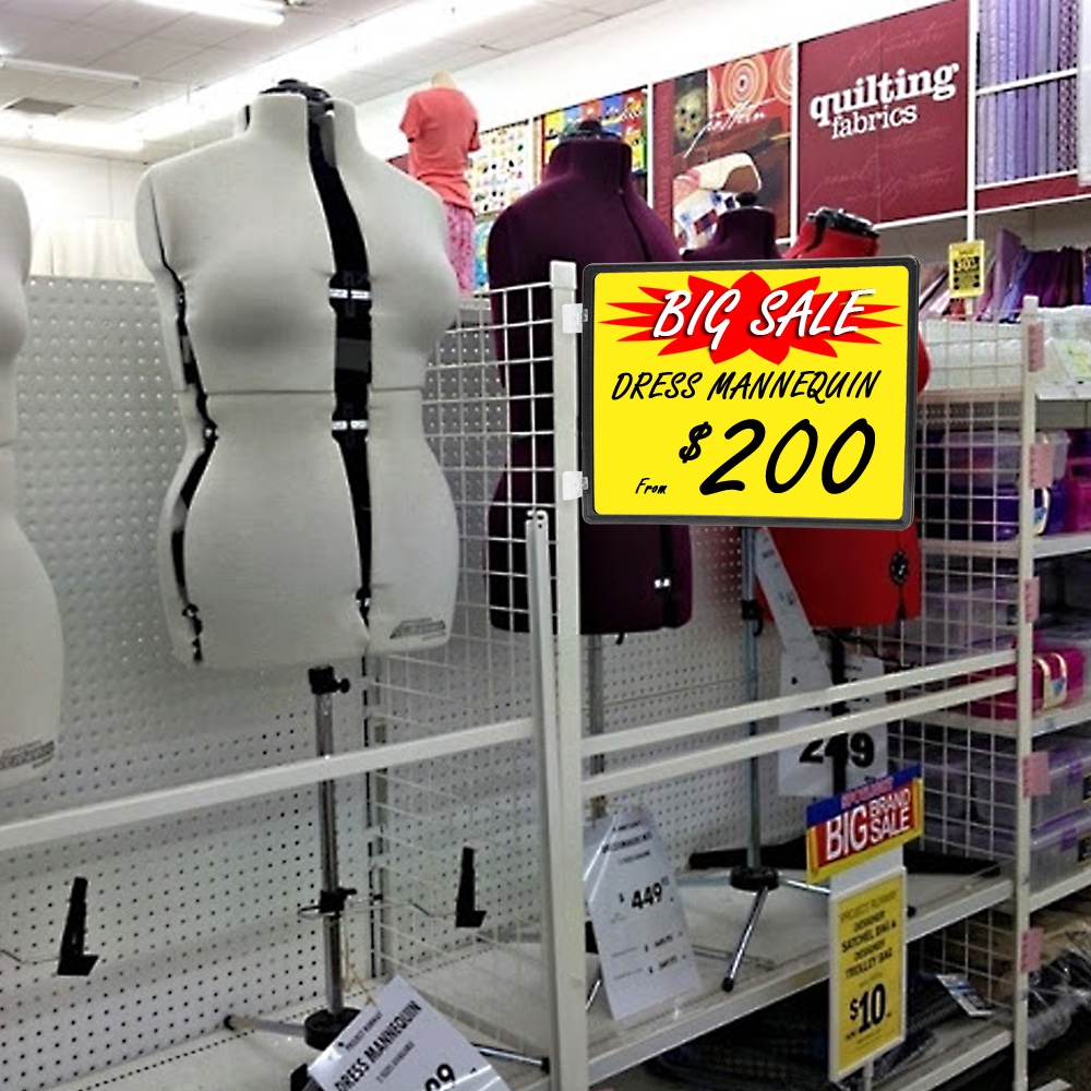 Black Magnetic Sign Holder for Retail Stores A3 Size