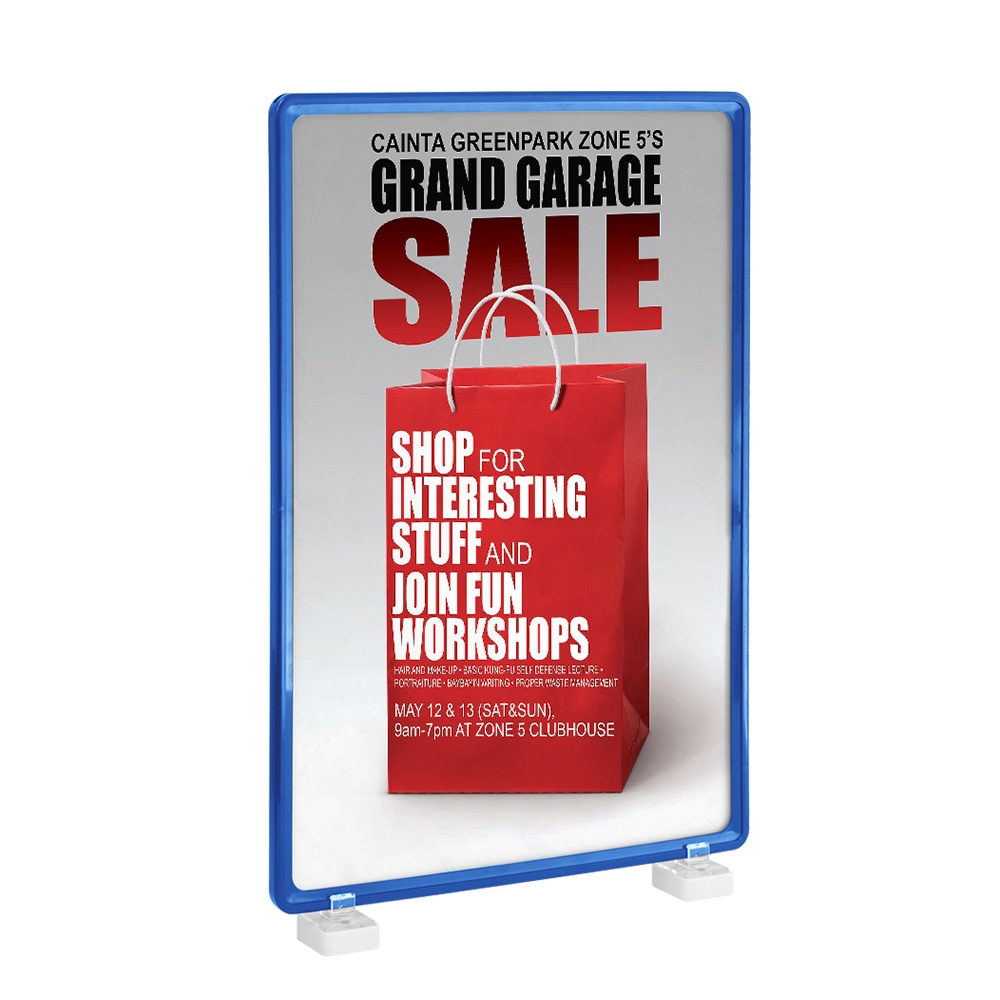 POS Magnetic Sign in Blue for In-store Retail Marketing