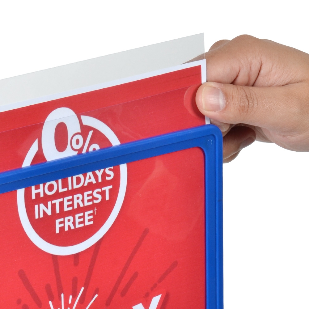 POS Magnetic Sign in Blue for In-store Retail Marketing