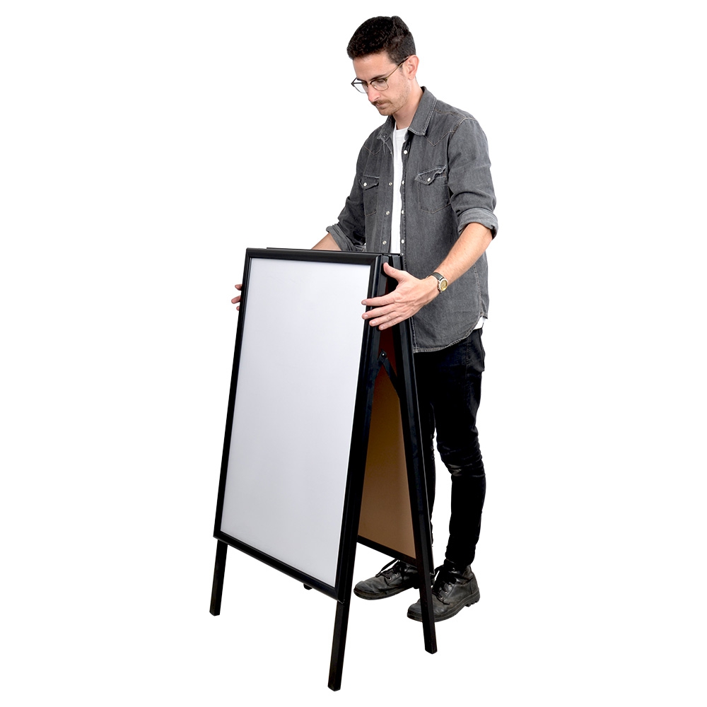 This Pavement Sign has a Write On Boards & Works with A1 Graphics!