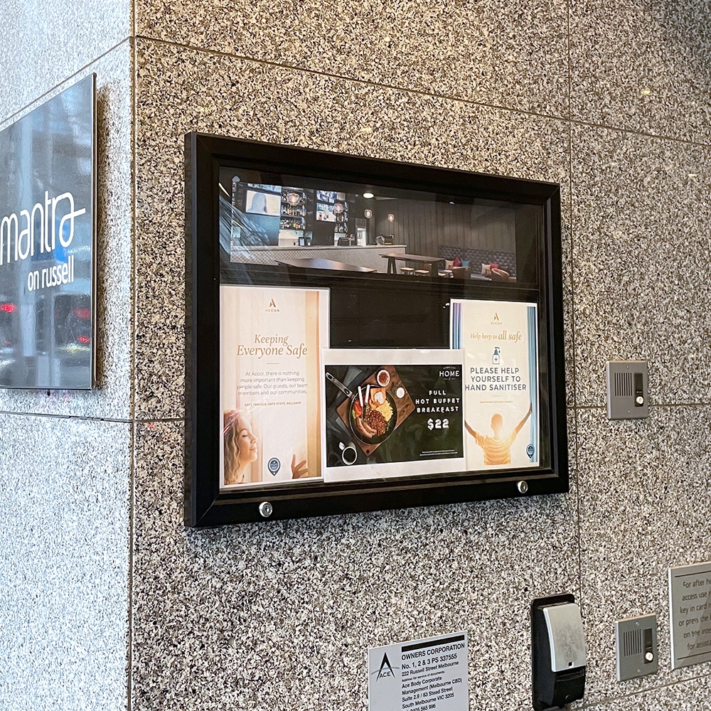 The Lockable Sign Frames Secure your Graphics!