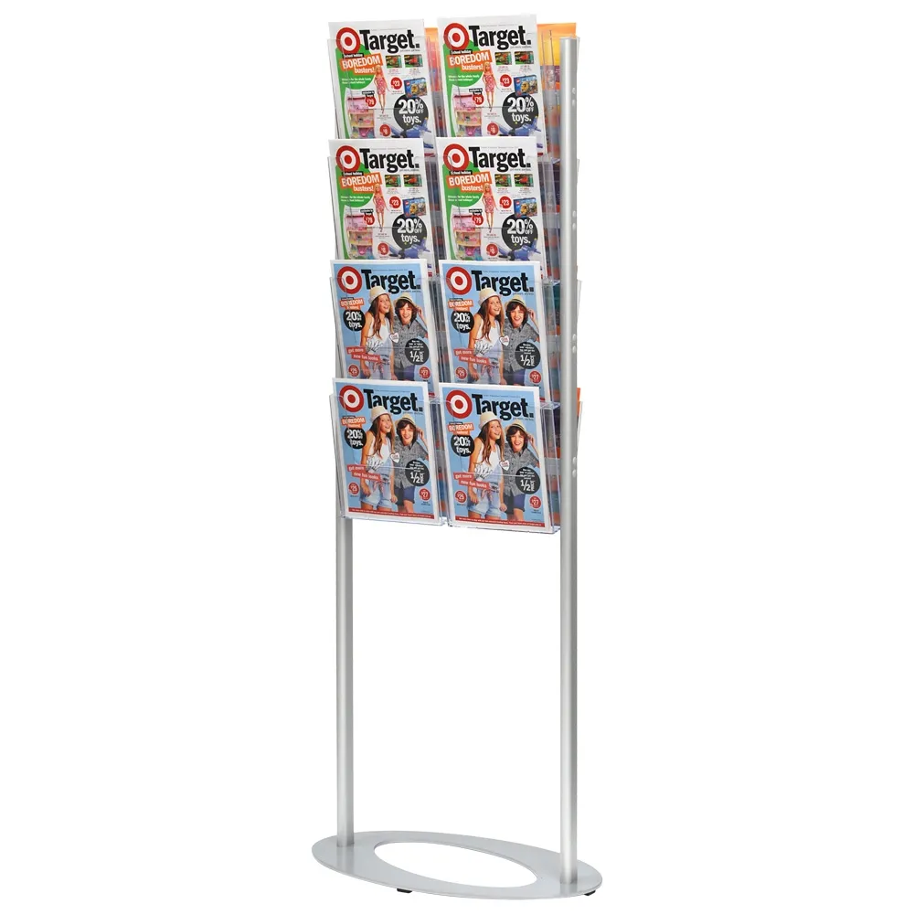 Free Standing Brochure or Magazine Rack – Holds 8 x A4 Brochures