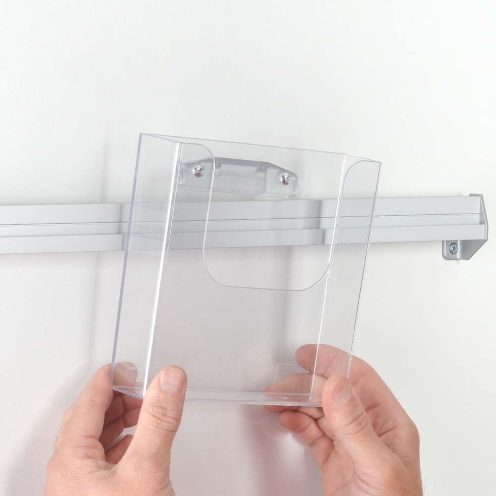 These Hanging Magazine Racks have (8) Acrylic Pockets!