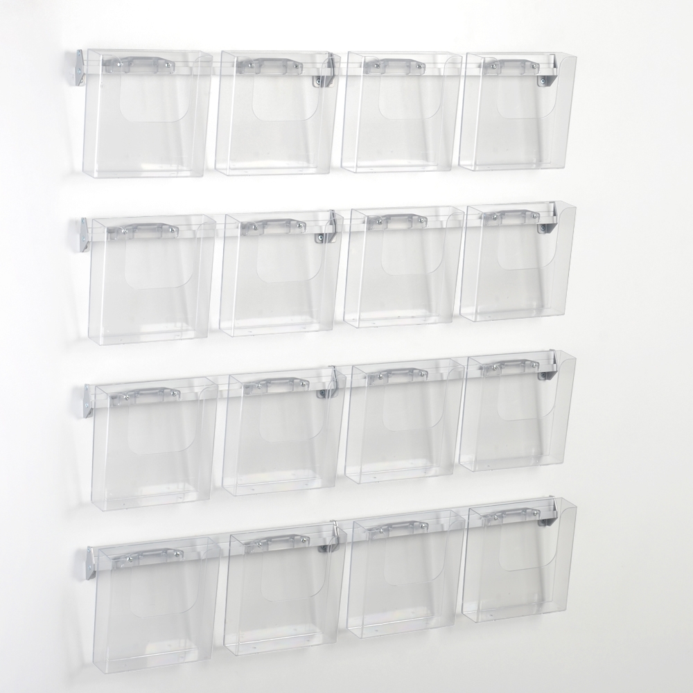 This Plastic Magazine Rack has Many Pockets for Placing Brochures!