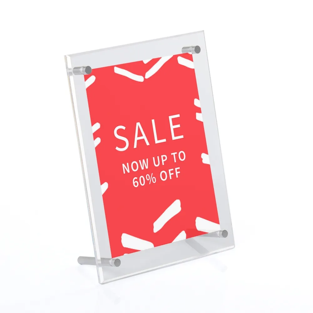 The Perspex Signage Stand is Perfect for Countertop Display at Businesses!