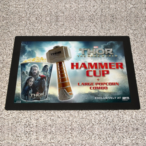 A Counter Mat Displays Custom Signage at your Cash Wrap!