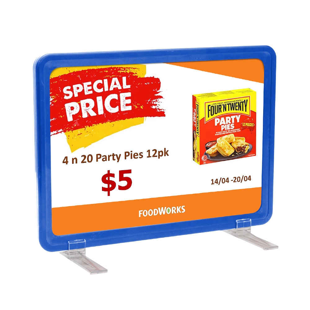 A5 Blue Frame Signage for Retails Stores Pricing Sign