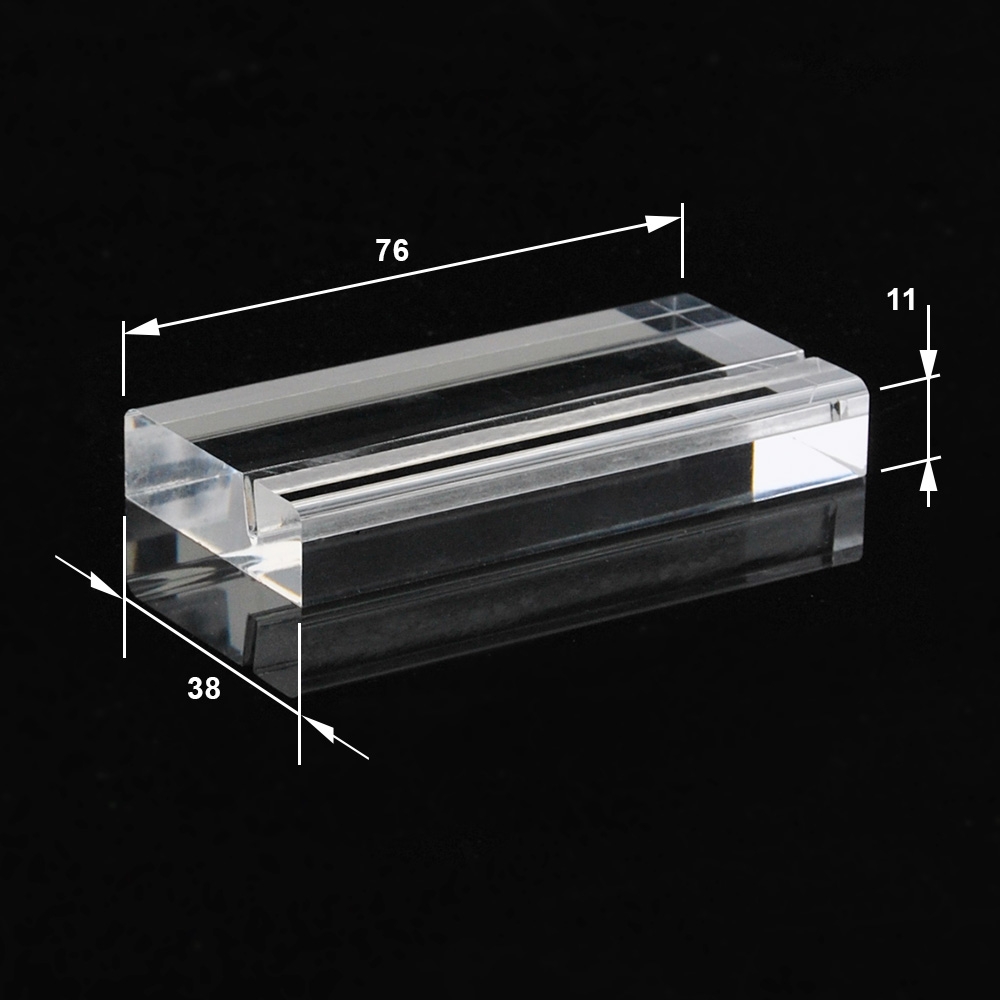 This Plastic Ticket Holder is Made from Clear Acrylic with Polished Edges!