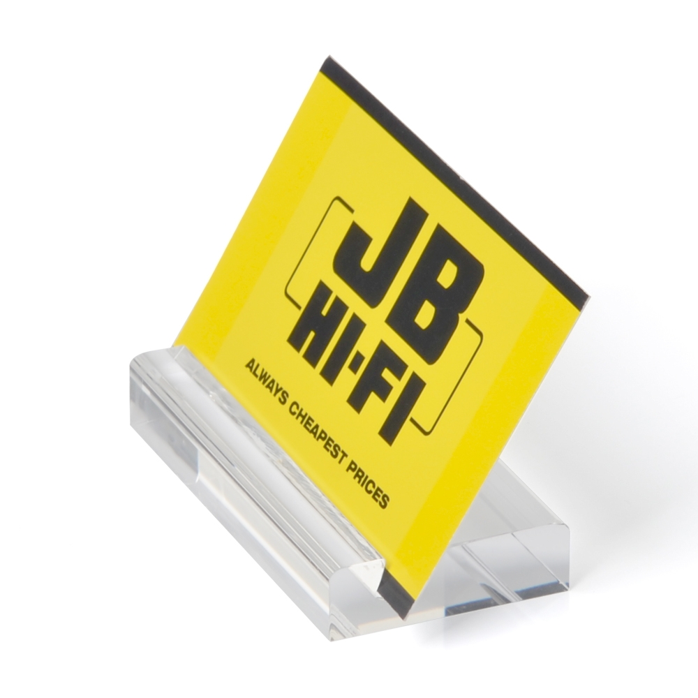 This Plastic Ticket Holder is Made from Clear Acrylic with Polished Edges!