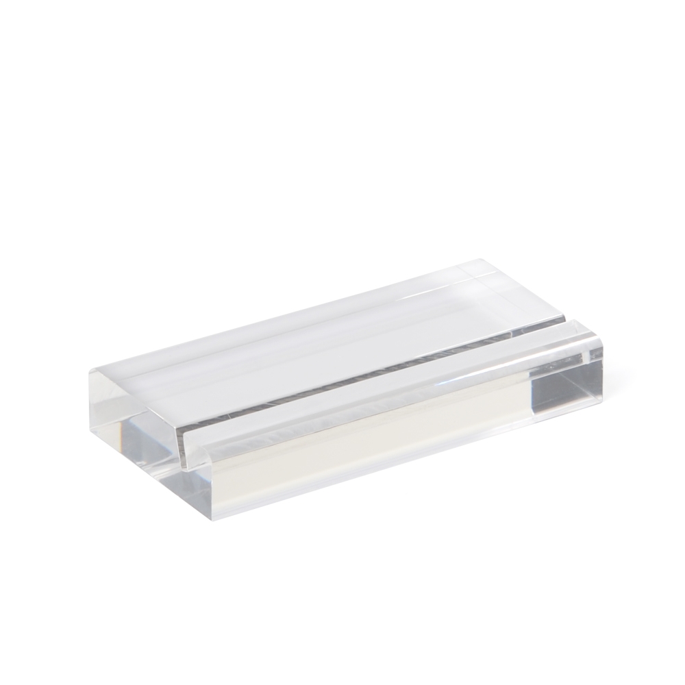 This Plastic Ticket Holder is Made from Clear Acrylic with Polished Edges!