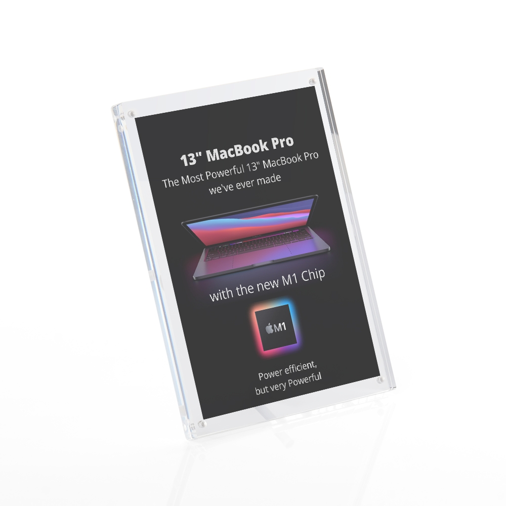 This Acrylic Plastic Frame Uses Magnets to Tightly Hold the Display ...