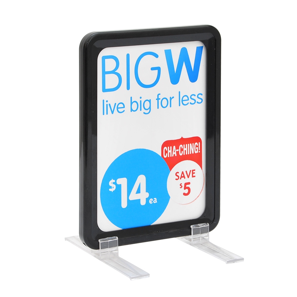 A6 POS Display – Black Slide-in Frame – Ships Same Day!
