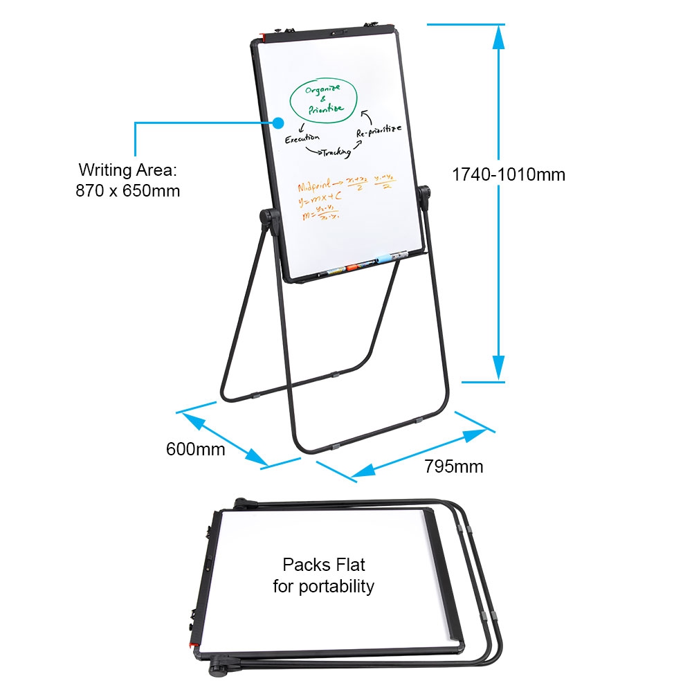This Folding Easel Includes a Dual-Sided Markerboard for Writing Your ...