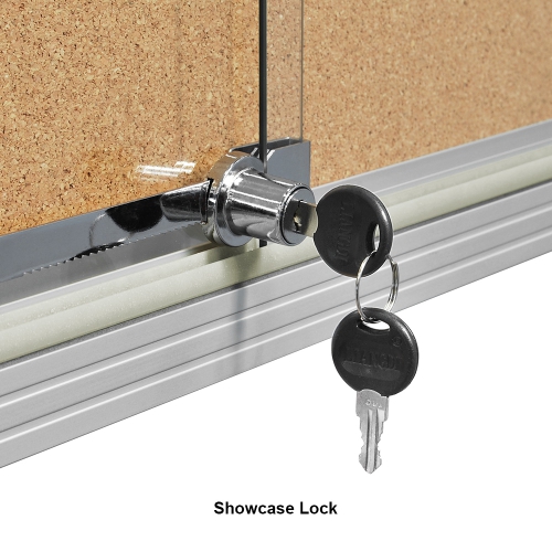 Sliding Door Pinboard with Header ¦ Slimline Warehouse