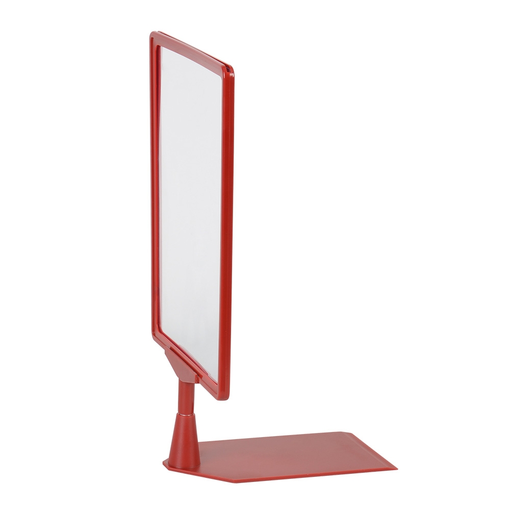 A4 Red Stand with Shovel Base for Retail Pricing Display