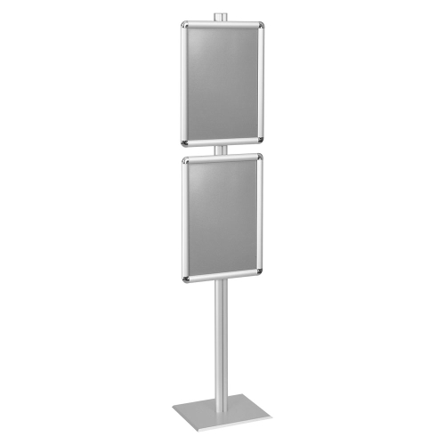 This Freestanding Display holds (2) A3 Posters in Clip Frames!