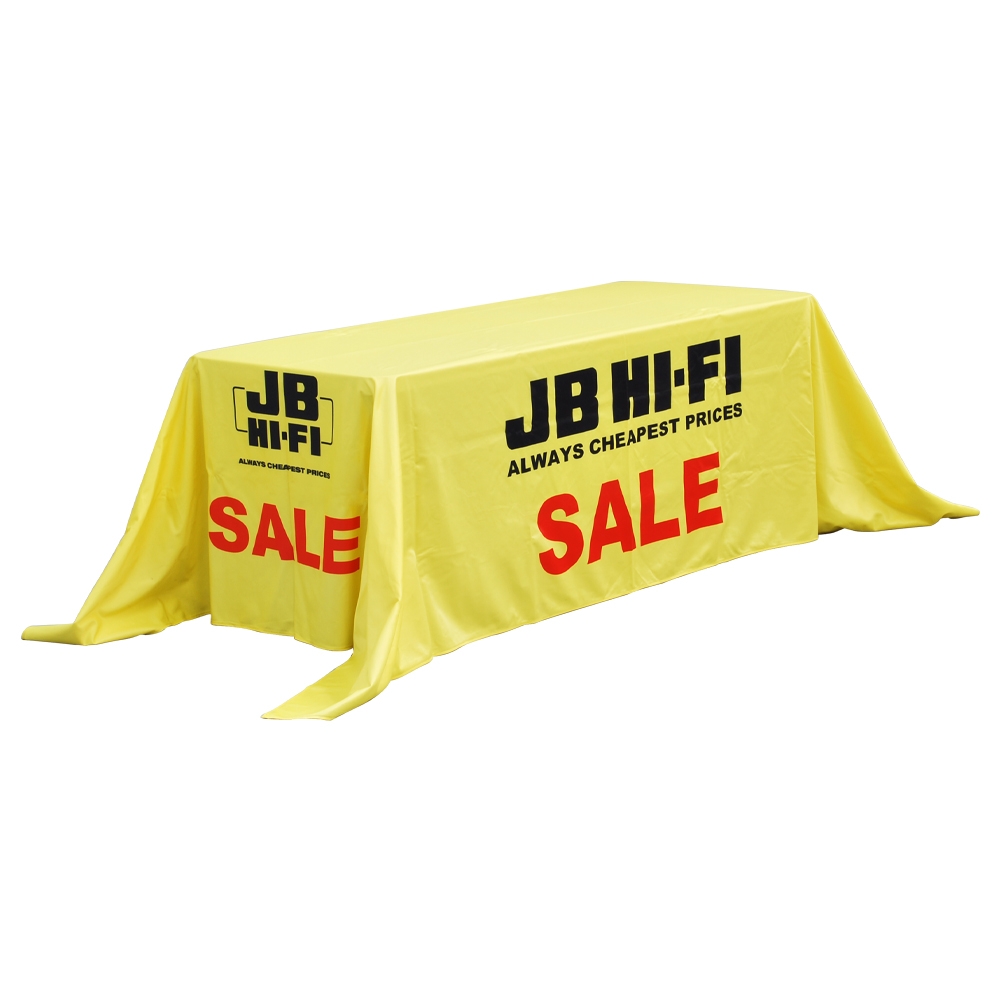 Trade Show Table Drapes w/ 6 ft Table – Custom Printing!