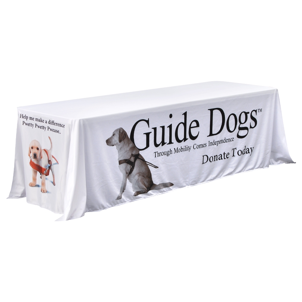 Custom Printed Table Skirt w/ 8 ft Table – Full Colour!