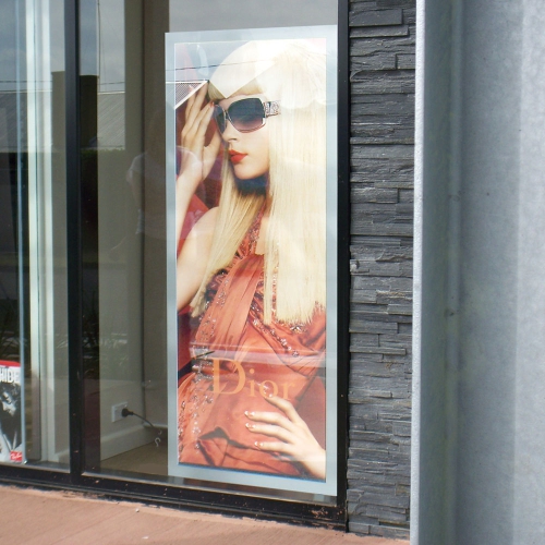 A Back Lit Light Box Helps to Capture Attention!