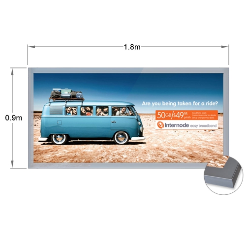 A Back Lit Light Box Helps to Capture Attention!