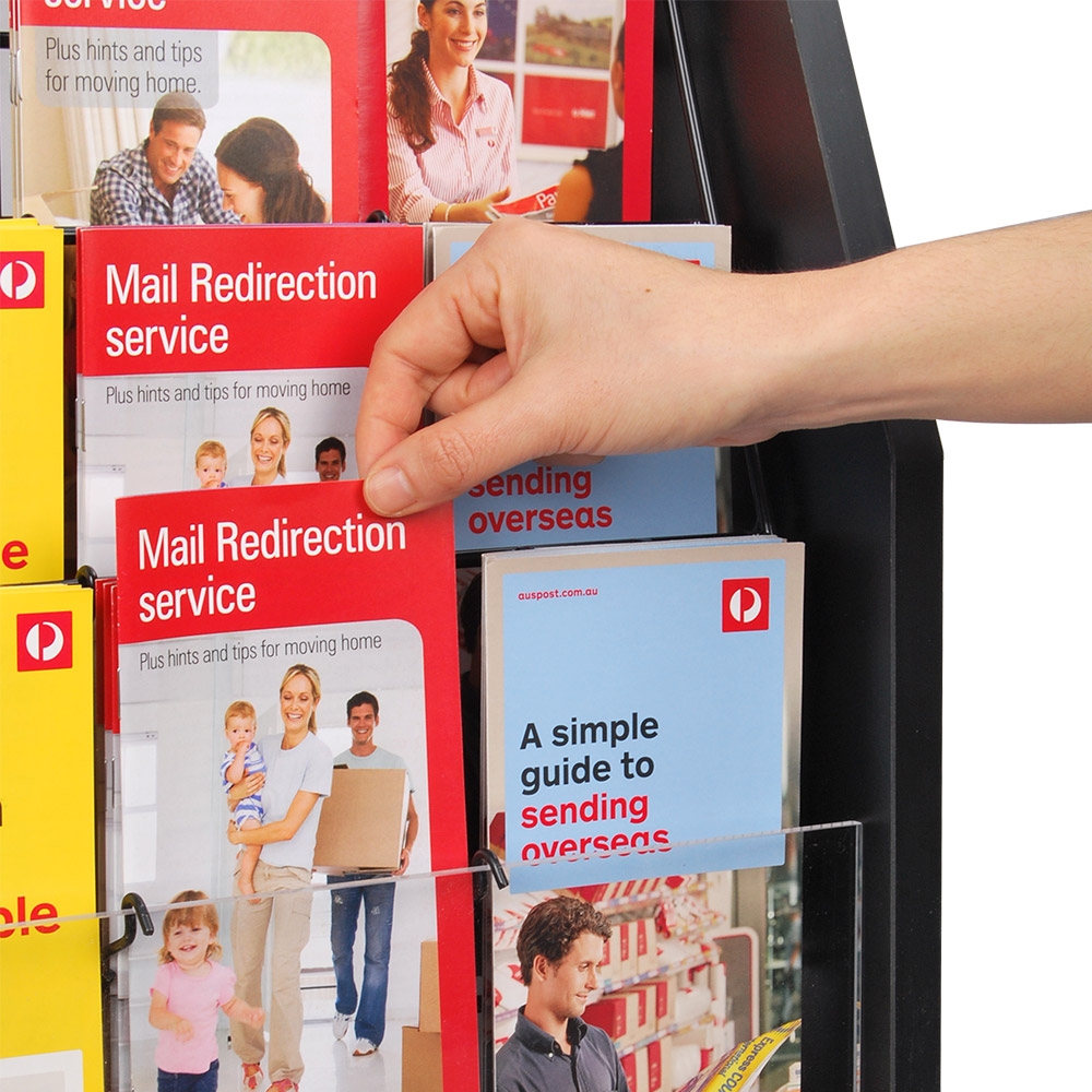Wooden Brochure Racks have Many Pockets for Literature!