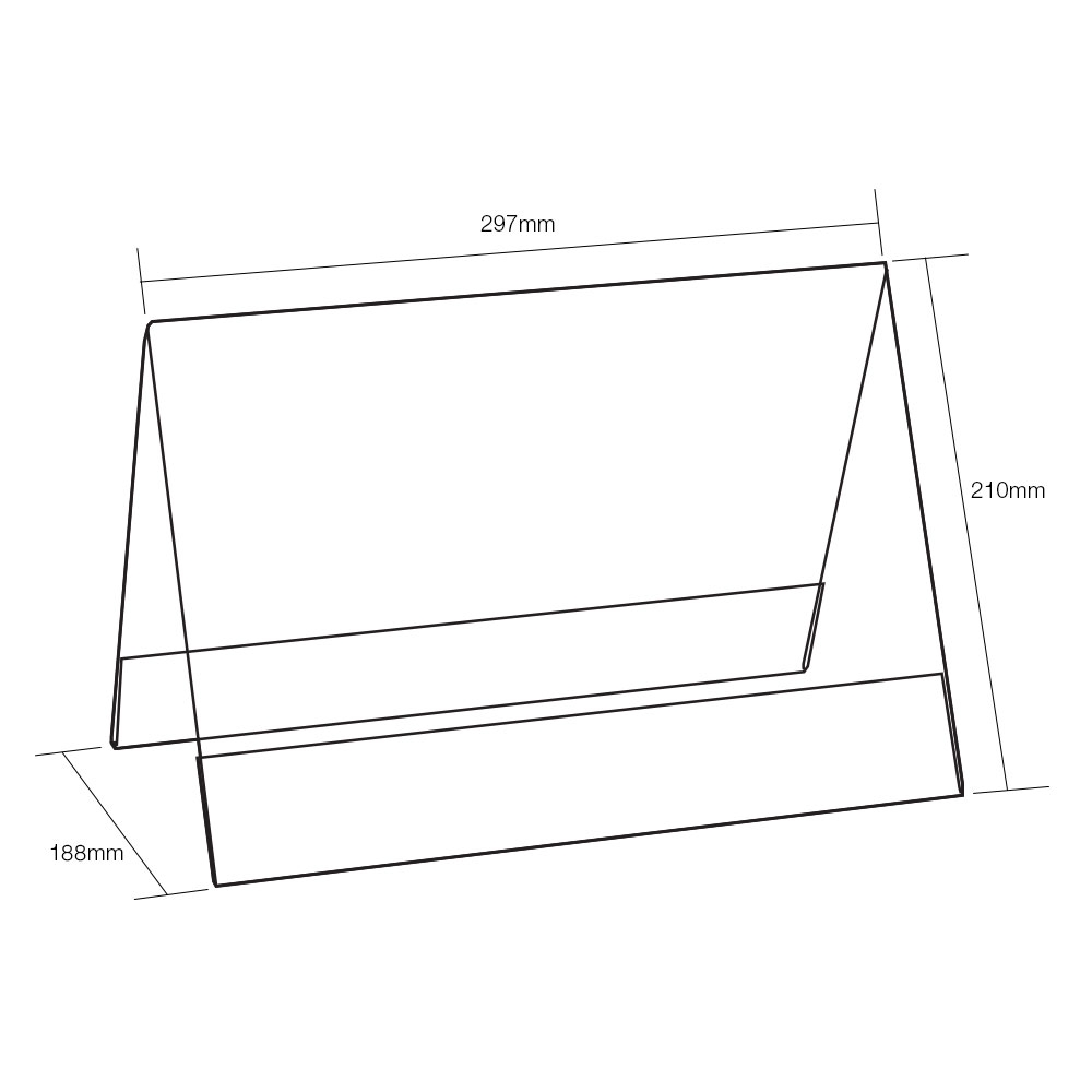 A4 Menu Holders Use a Slide-In Design for Easy Changes!